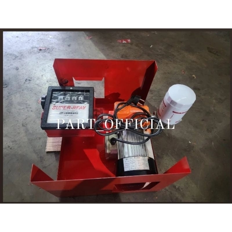 Jual Paket flow meter BBM solar diesel+pompa AC 110 LPM big flowrite ...