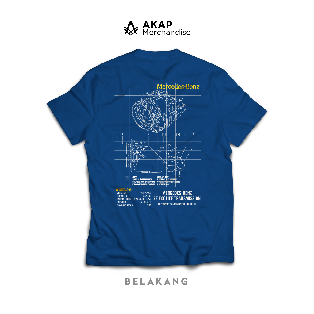 Jual Kaos MERCEDES BENZ ZF ECOLIFE Transmission by AKAP Merchandise ...