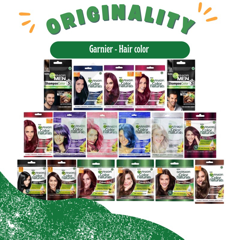 Jual [ originality ] NEW GARNIER COLOR NATURALS SACHET / SEMIR RAMBUT ...