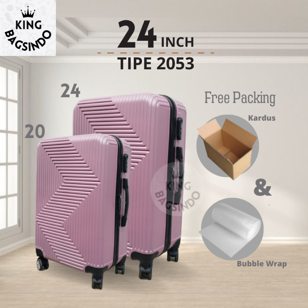 Jual KOPER TRAVEL TIPE 2053 UKURAN 24 INCH RODA BERPUTAR 360 DERAJAT ...