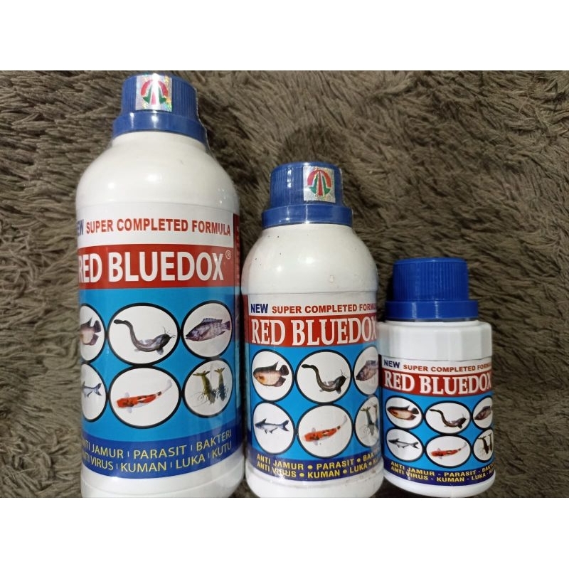 Jual Red Bluedox 125ml 250ml 500ml cairan obat biru utk perawatan ikan ...