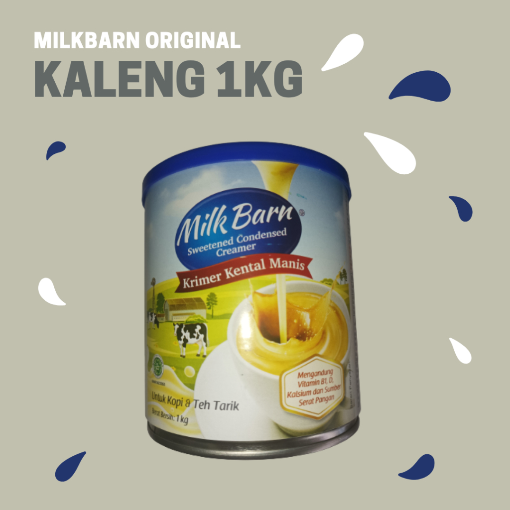 Jual MILK BARN KENTAL MANIS ORIGINAL KALENG 1KG | Shopee Indonesia
