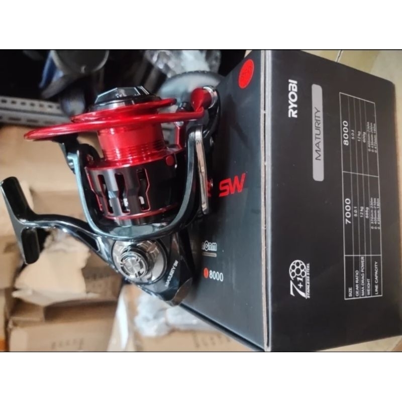 Jual reel ryobi maturity 8000 type sw merah green atau gold power ...