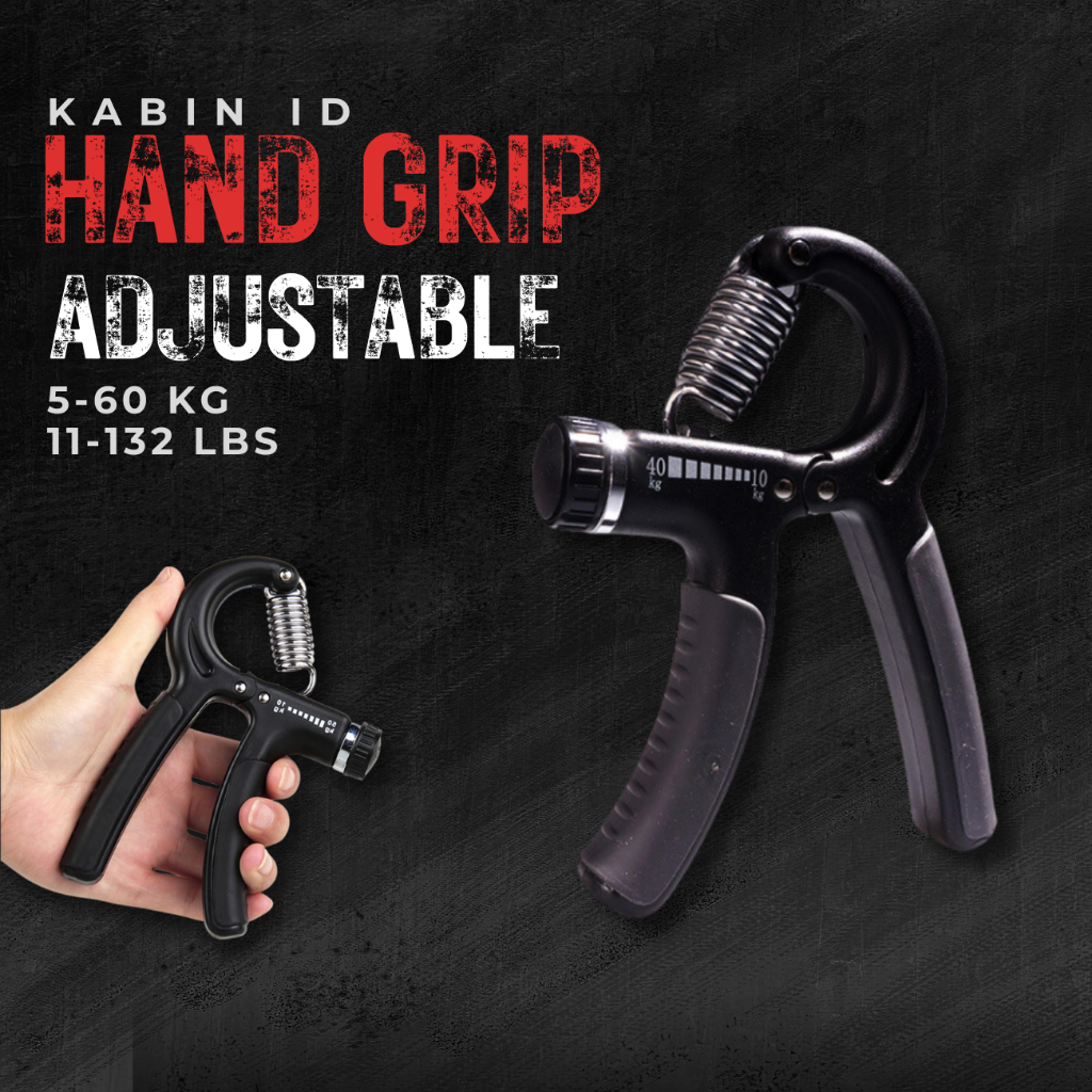 Jual Hand Grip 5 to 60 Kg Adjustable Wrist Forearm Strength Exerciser ...