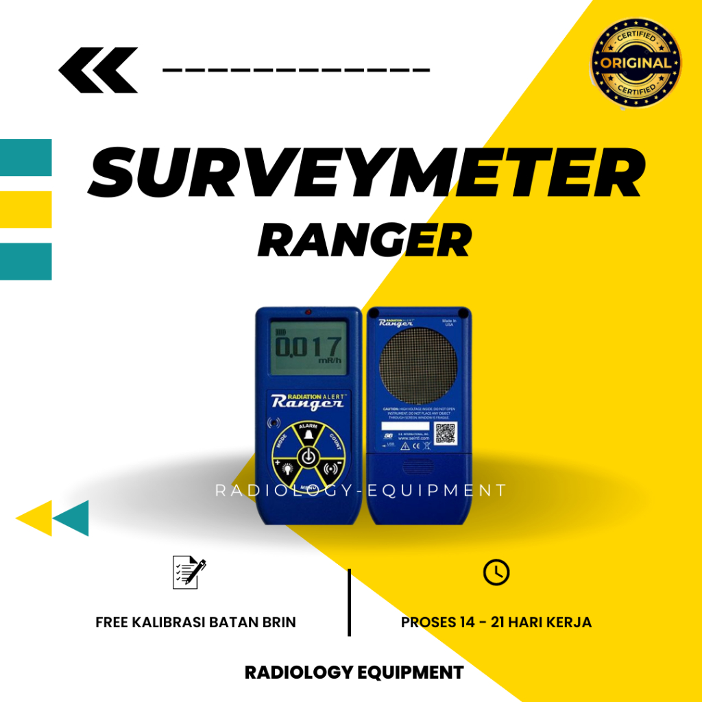 Jual SURVEYMETER RANGER SURVEYMETER XRAY SURVEYMETER RADIOLOGI INCLUDE ...