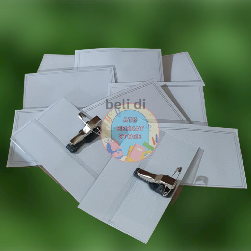 Jual [10 pcs] Name Tag ID badge Multi tebal | Shopee Indonesia