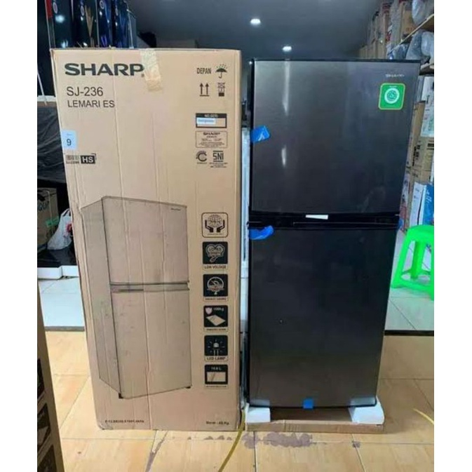 Jual Kulkas Sharp 2 pintu 210 Liter SJ236HS SJ 236 HS 236HS SIlver No ...