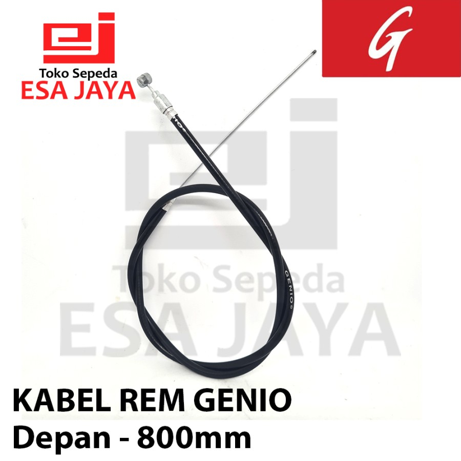 Jual Kabel Rem Depan Universal Genio 800mm Hitam Kawat Sepeda Brake ...