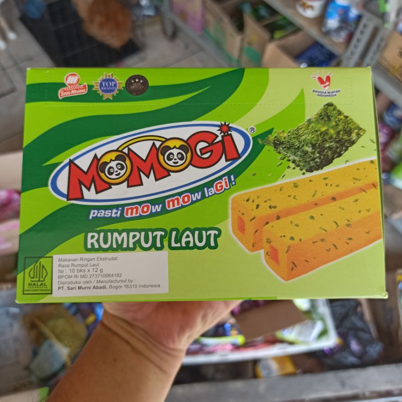 Jual Makanan Ringan Momogi Long Stick Rumput Laut Seaweed 12g | Shopee ...