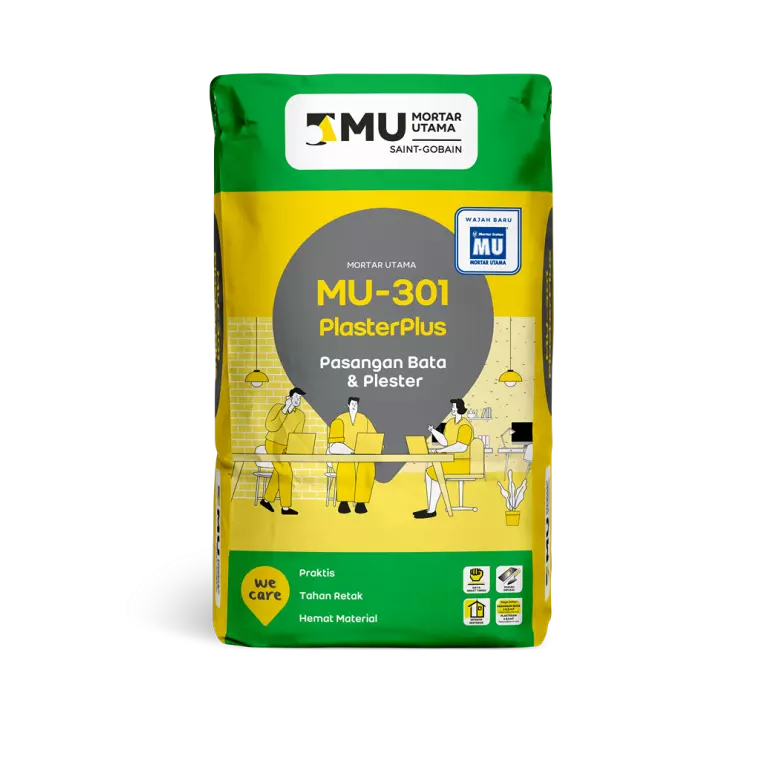 Jual MU 301 Semen Mortar Utama Plaster Plester Plus Pasang Bata Merah ...