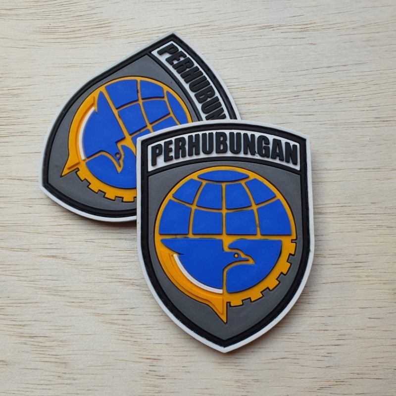 Jual patch rubber logo perhubungan - dishub - tempelan emblem karet ...