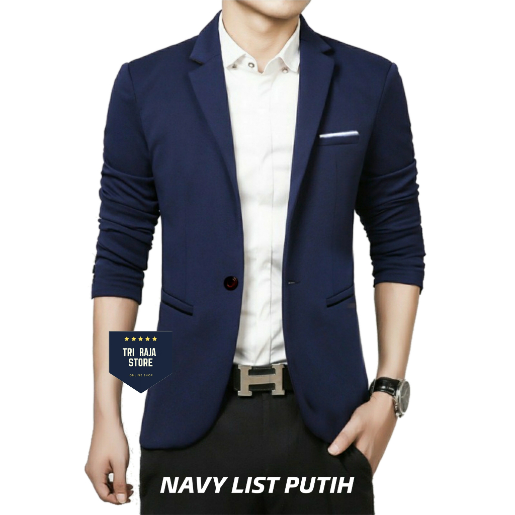 Jual Jas Blazer Pria Slimfit / Jas Formal pria / Jas formal pria ukuran besar XXL / Jas Semi ...