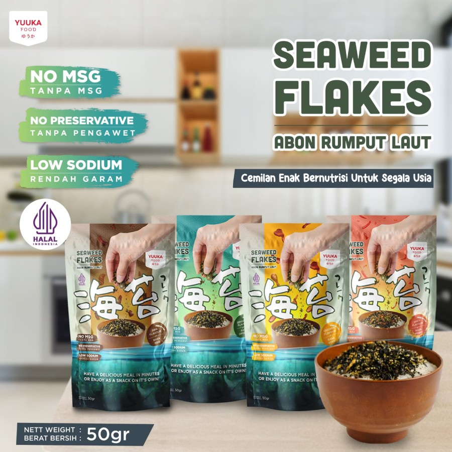 Jual YUUKA ABON RUMPUT LAUT | RUMPUT LAUT TABUR | SEAWEED POWDER ...