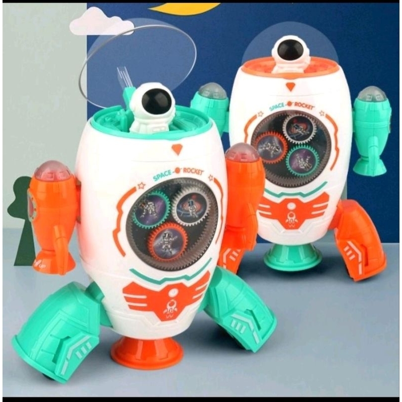 Jual Mainan Anak Space Roket Berputar Lampu Musik | Shopee Indonesia