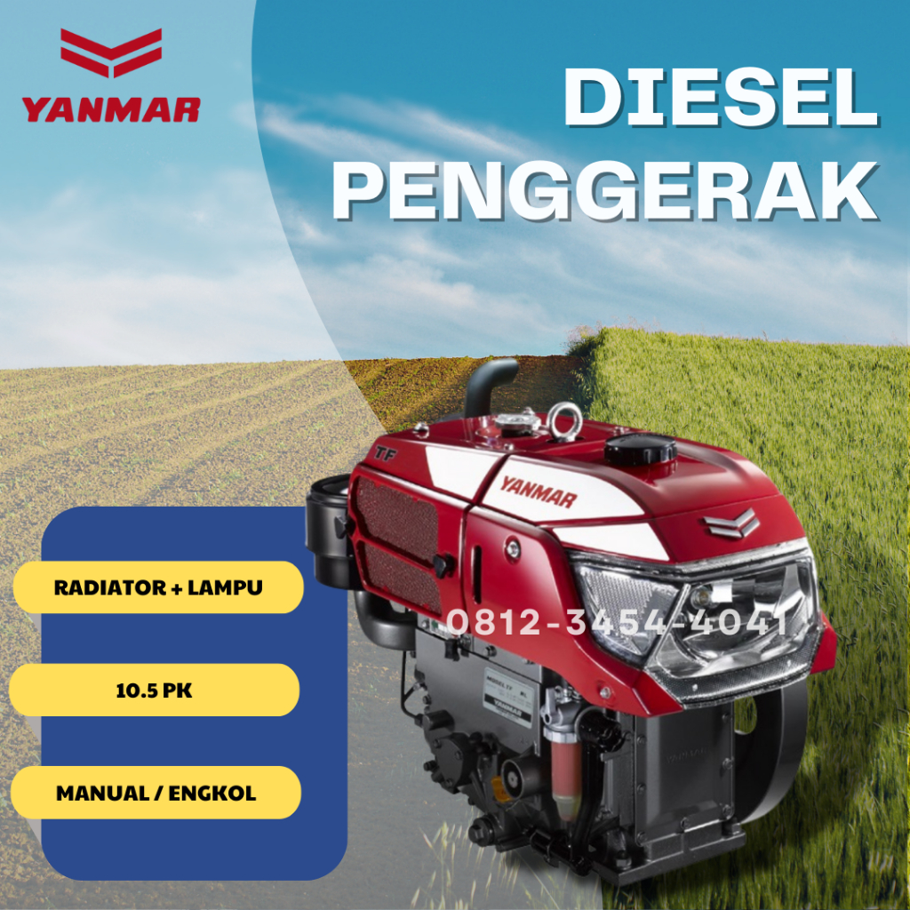 Jual Yanmar Diesel Penggerak TF 105 NL - Engine Solar 10 PK 10.5hp | Shopee Indonesia