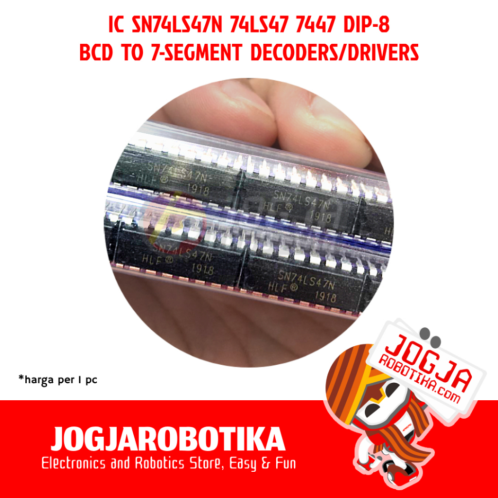 Jual IC 74LS47 BCD to 7 Segment Decoder | Shopee Indonesia