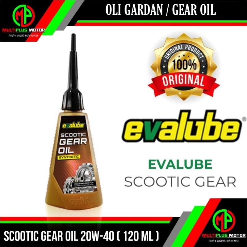 Jual Oli gardan matic EVALUBE SCOOTIC GEAR OIL MATIC 20W-40 (120ML ...