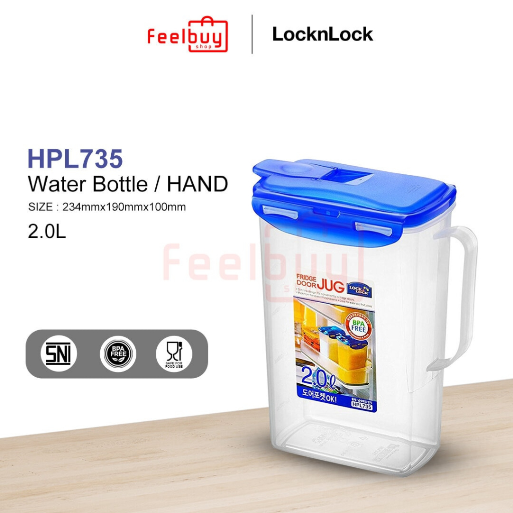 Jual LocknLock Jug Water Bottle Hand 2L HPL735 / Botol Minum 2 Liter ...