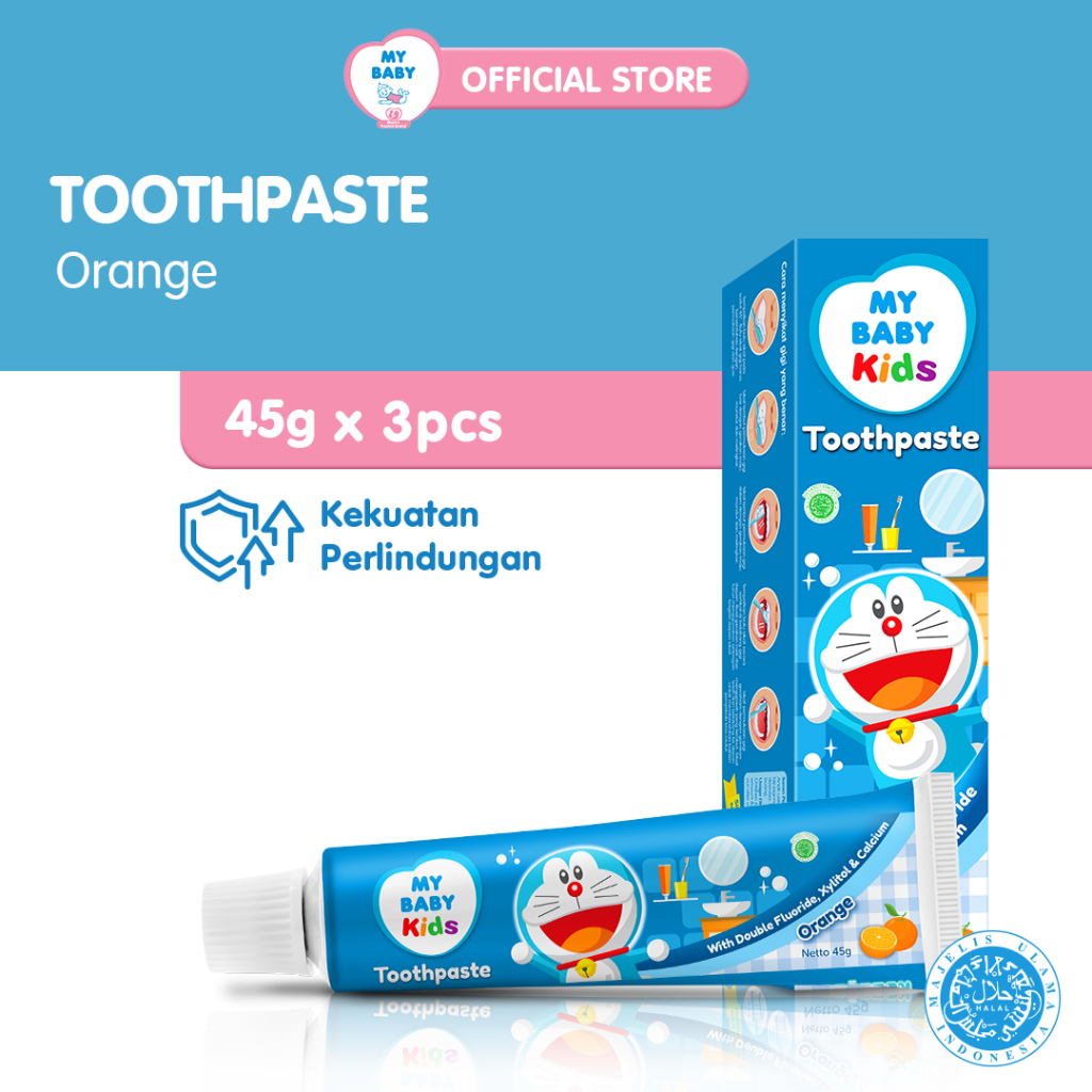 Jual MY BABY Kids Toothpaste Orange [45 g / 3 pcs] - Pasta Gigi Anak ...