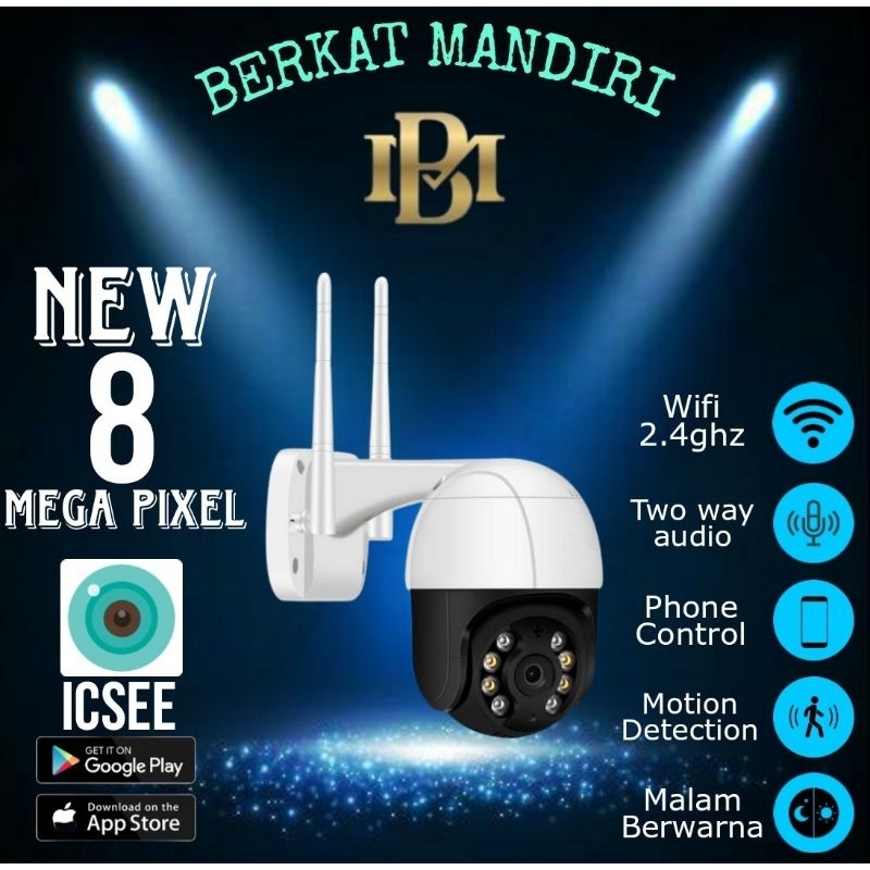 Jual IP Camera Outdoor Wireless CCTV PTZ 1080P 8MP XMEYE ICSEE High ...