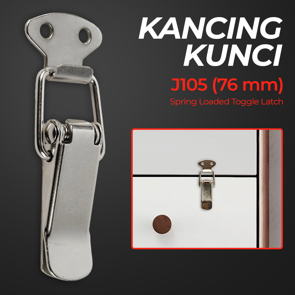 Jual Kancing Kunci Spring Loaded Toggle Latch Catch Hasp J105 | Shopee ...