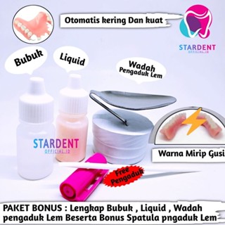 Jual LEM GIGI PALSU YANG PATAH OTOMATIS / BAHAN PEMBUAT GUSI GIGI PALSU ...