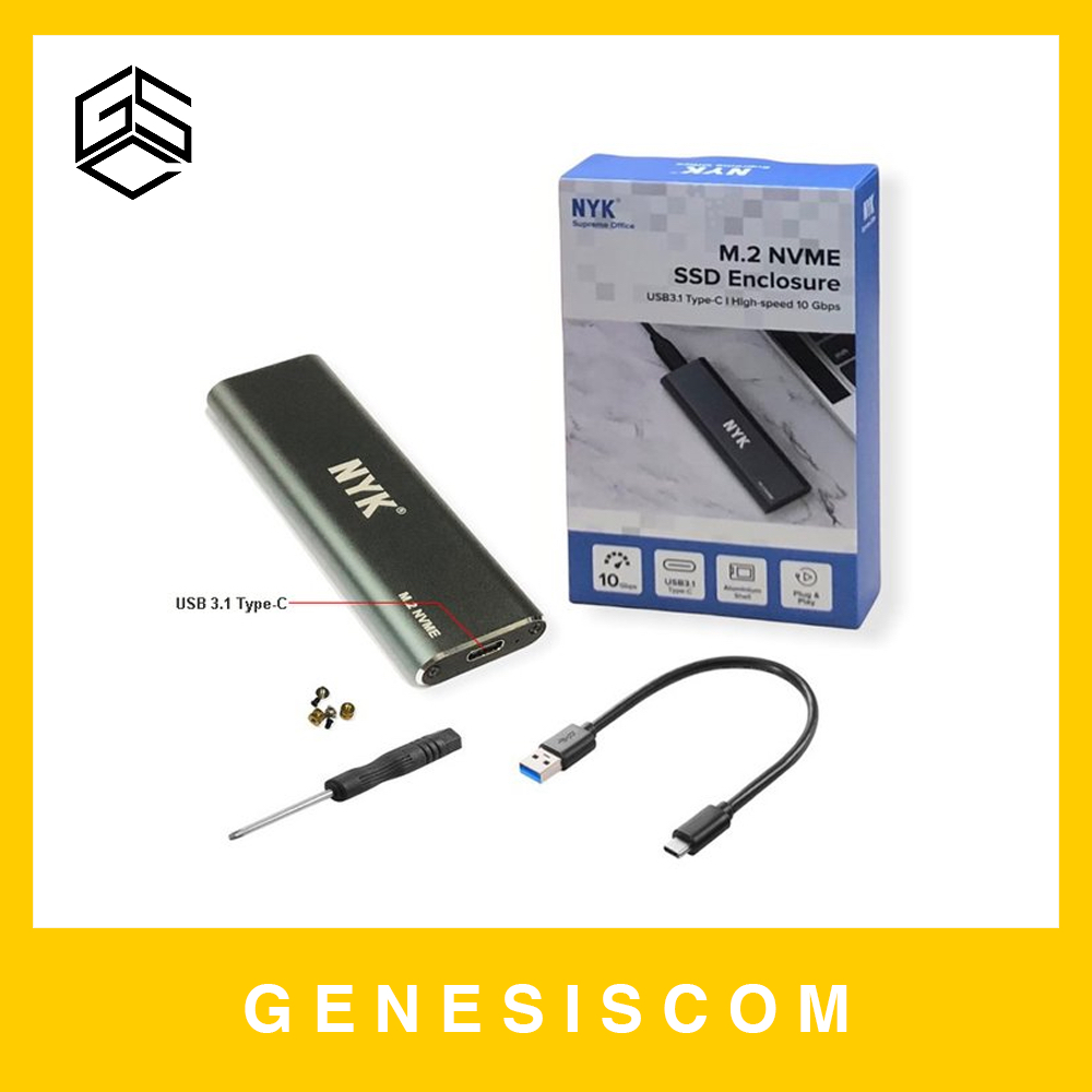 Jual NYK M.2 NVME SSD Case - USB3.1 to Type C - High Speed 10GB/s ...