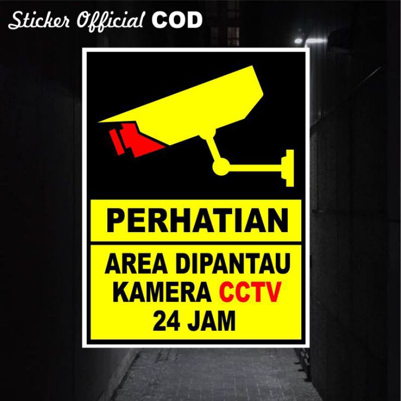 Jual stiker cctv, cctv sticker bahan vinyl | Shopee Indonesia