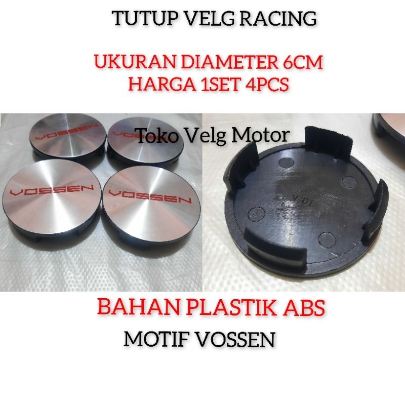 Jual Dop Roda Tutup Velg Racing Chrome Motif Vossen Harga Set | Shopee ...