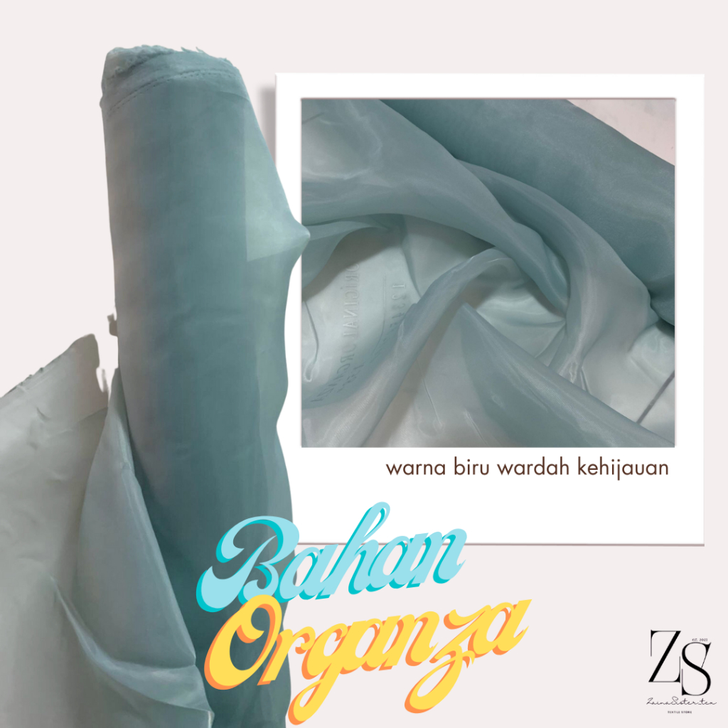 Jual Kain Organza Organdi Polos Premium Silk Kain Kaca 1/2 Meteran ...