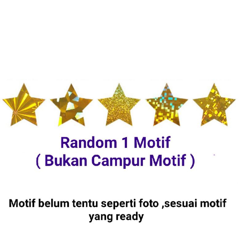 Jual 100 Pcs / 480 Pcs - Stiker Motif Bintang Star Stiker Reward Stiker ...