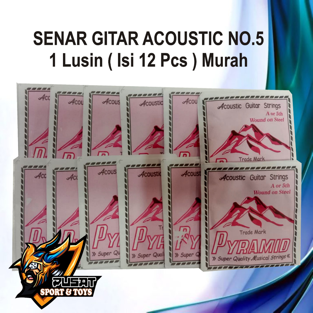 Jual Senar Gitar / Tali Gitar Acoustic Pyramid / Piramid No.5 Lokal ...