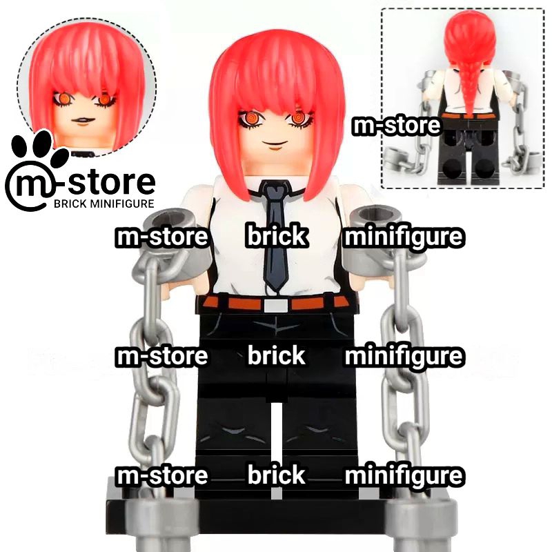 Jual brick chainsaw man makima mini toy figure | Shopee Indonesia