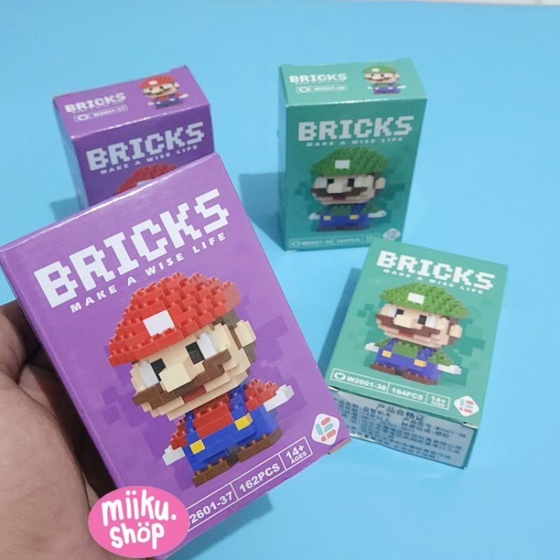 Jual MAINAN BRICKS KARAKTER SUPER MARIO BROS | Shopee Indonesia