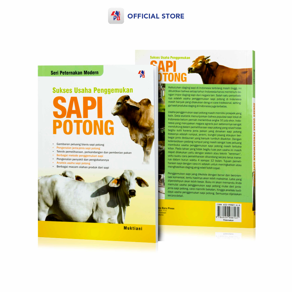 Jual Buku Peternakan : Sukses Penggemukan Sapi Potong / Pustaka Baru ...
