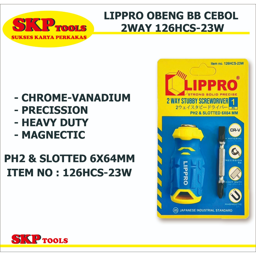 Jual LIPPRO OBENG BB CEBOL 2 WAY 126HCS-23W | Shopee Indonesia