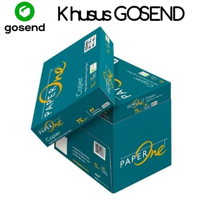 Jual Kertas HVS A4 75gr | Paper One |1 Dus 5rim | Khusus Grab-Gojek | Shopee Indonesia