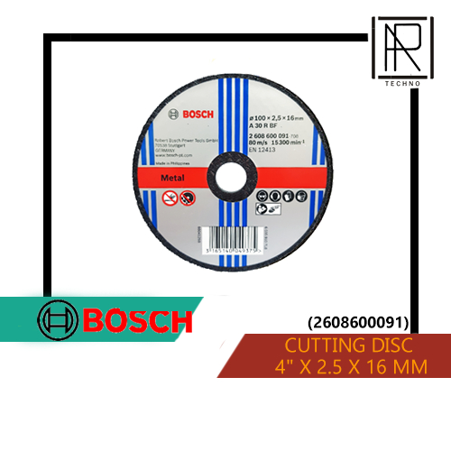 Jual BOSCH Mata Gerinda / Batu Potong Besi / Cutting Disc 4" X 2,5 X 16 MM | Shopee Indonesia