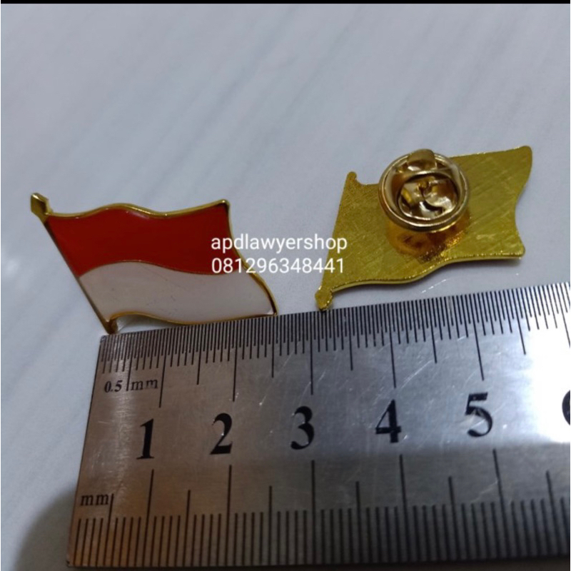 Jual Pin Bendera Berkibar Cor Kuningan Tebal Bendera Merah Putih ...