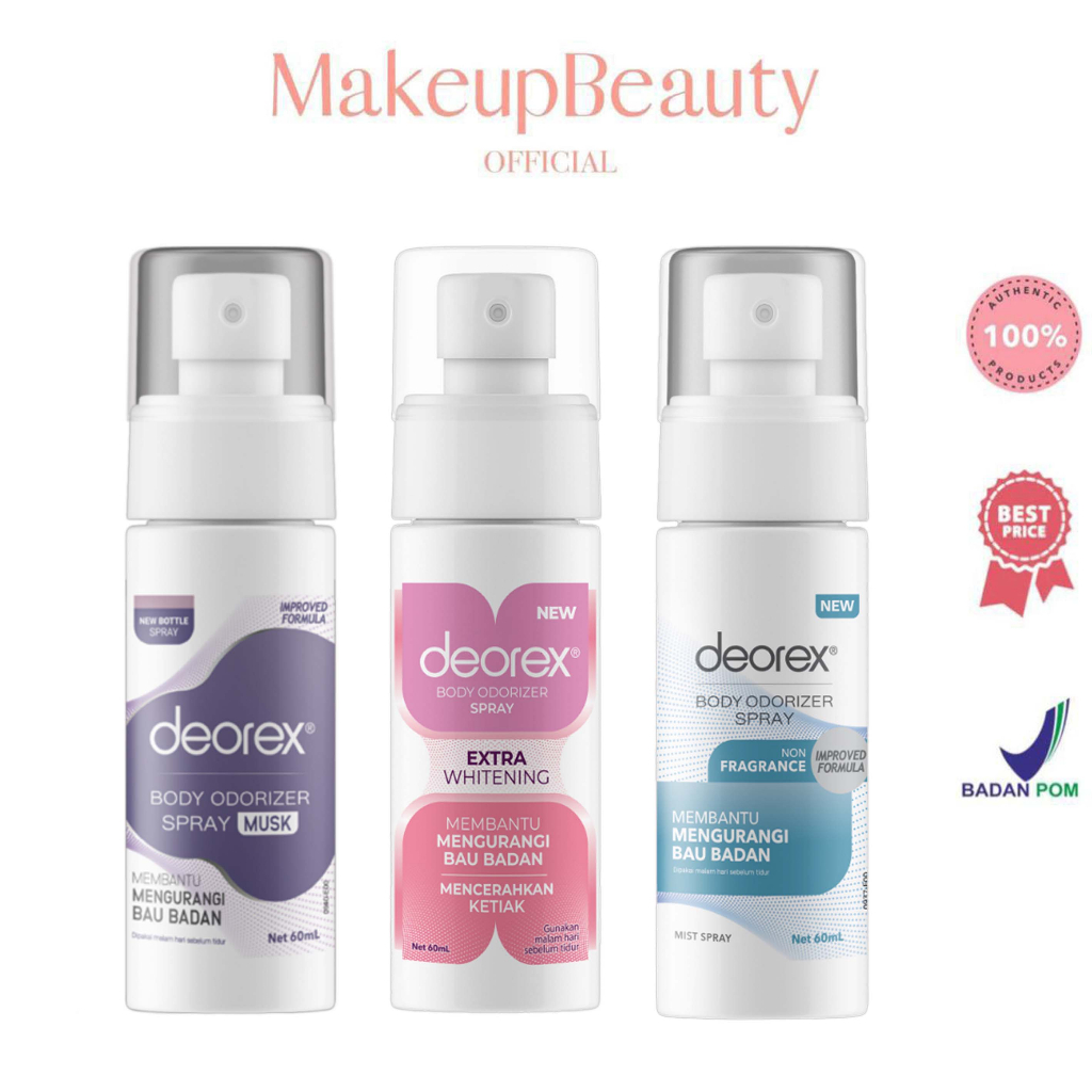 Jual DEOREX Body Odorizer Spray 60 Ml / Deodorant - Penghilang Bau ...