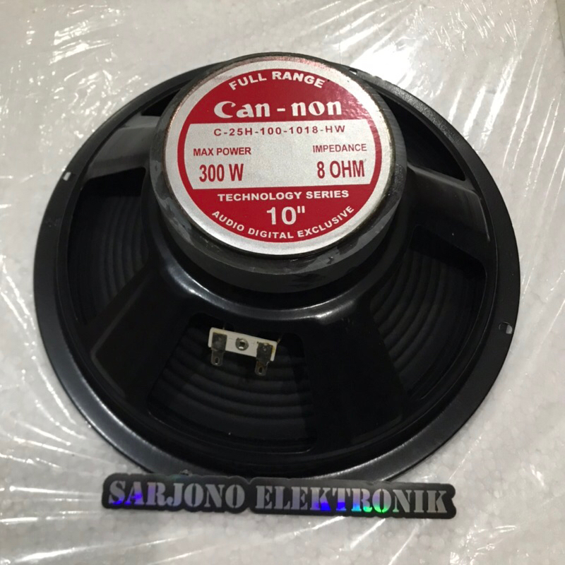 Jual speaker 10 inch canon C-1018-HW Full range / 10 inch cannon woofer pro | Shopee Indonesia