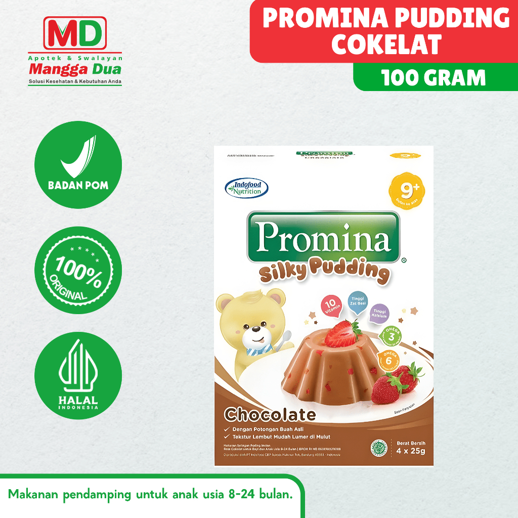 Jual Makanan Pendamping Promina Pudding 100 Gr - Coklat - Strawberry ...