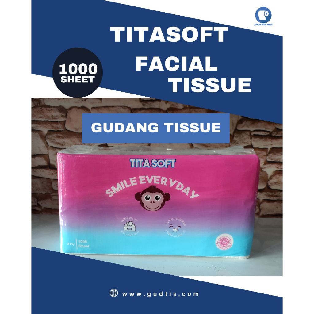 Jual tissue facial curah lembut 1000 sheet, utuh dah belah | Shopee ...
