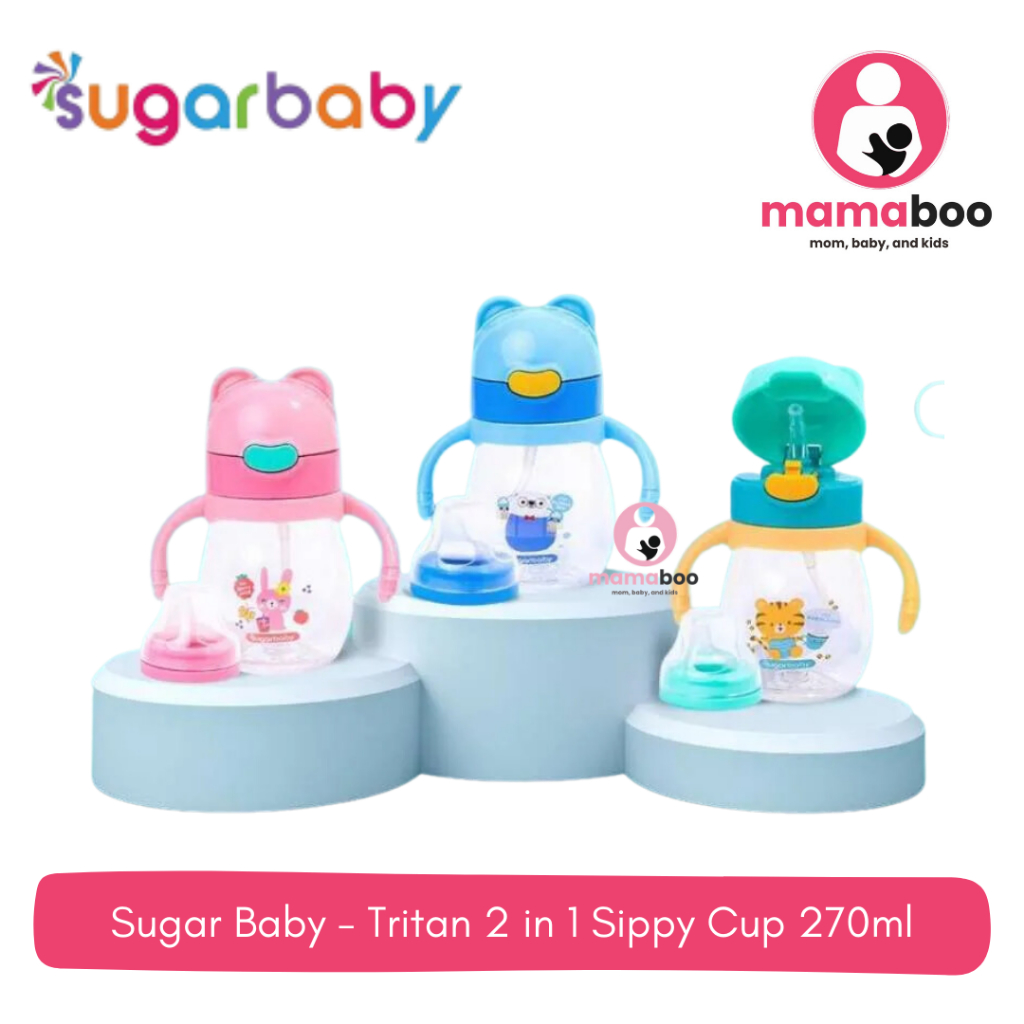 Jual Sugar Baby - Tritan 2 in 1 Sippy Cup 270ml | Shopee Indonesia
