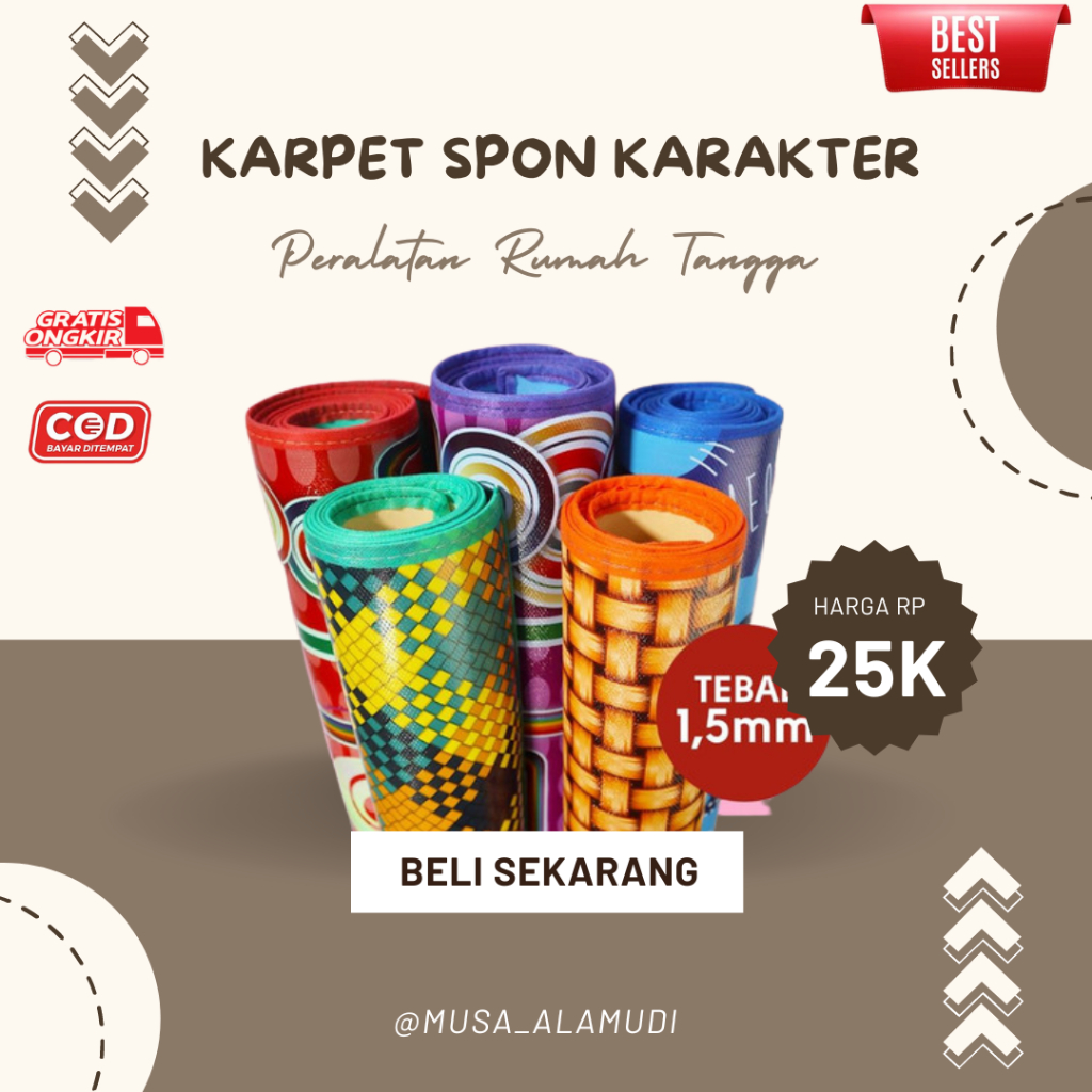 Jual Karpet Eva Motif Gambar UK 120×150cm Bahan Tebal | Shopee Indonesia