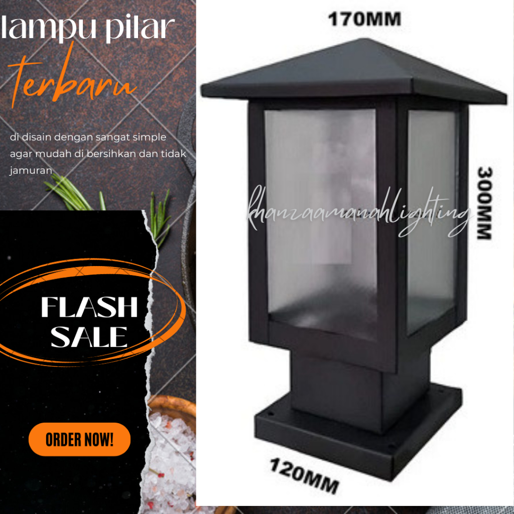 Jual lampu pagar pilar minimalis motif terbaru | Shopee Indonesia