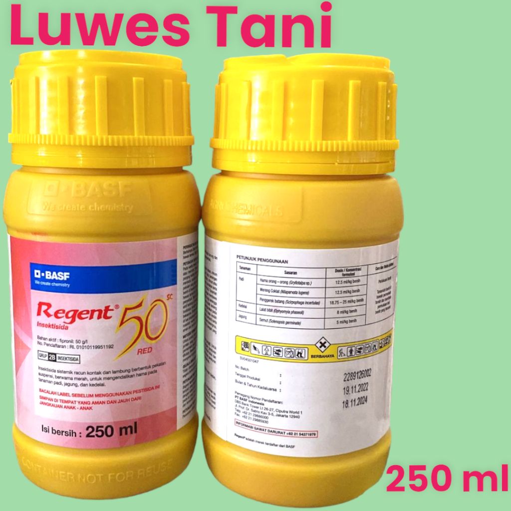 Jual Regent 50 SC Red merah 250 ml insektisida perlakuan benih | Shopee ...