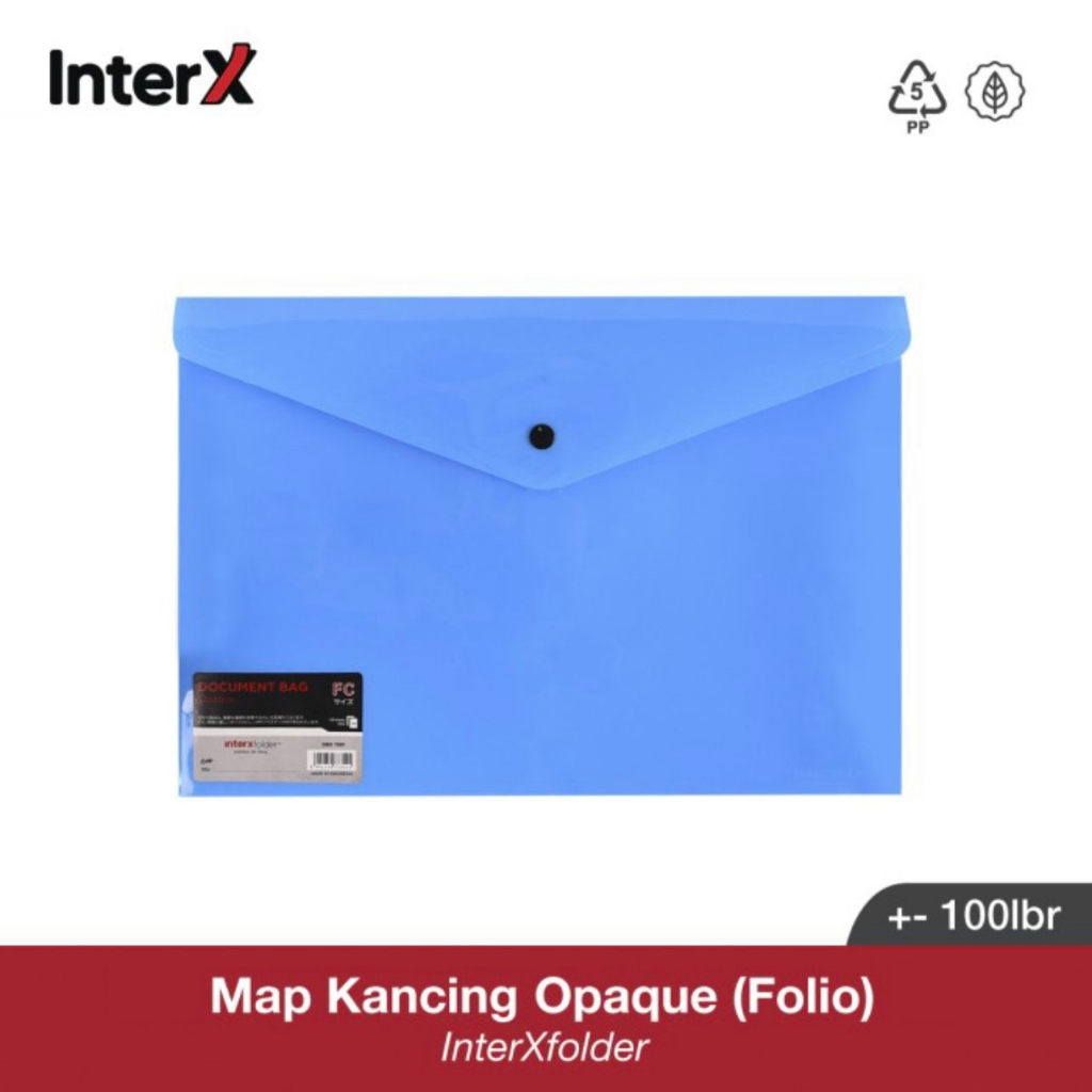 Jual Interxfolder Map Kancing Opaque F4/Folio | Shopee Indonesia
