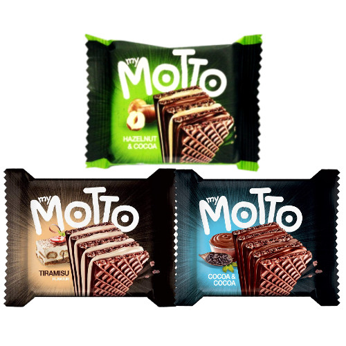 Jual My Motto Wafer Tiramisu / Cocoa / Hazelnut 34gr | Shopee Indonesia