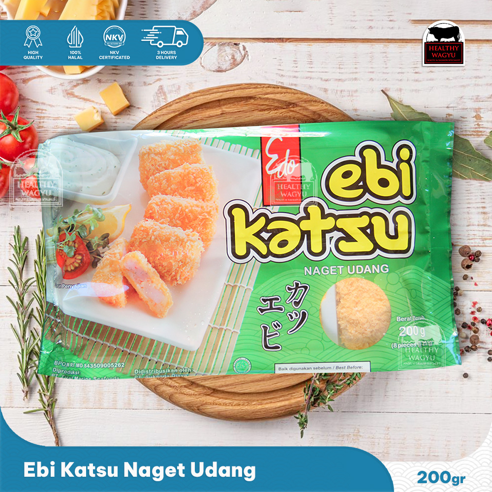 Jual Edo Ebi Katsu Nugget Udang Beku Frozen Food 200gr Healthy Wagyu ...
